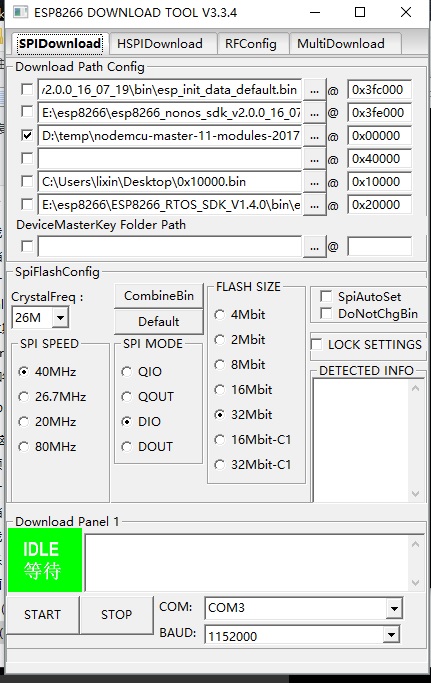 Esp8266实验:搭建最小系统,刷nodemcu固件,dht11温度读取并上传服务器esp826612e的封装 Csdn博客